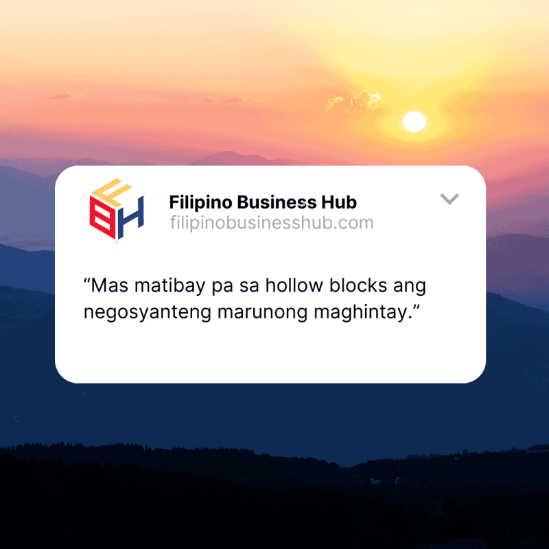 Business Tagalog Motivational Quotes for Success