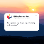 Business Tagalog Motivational Quotes for Success